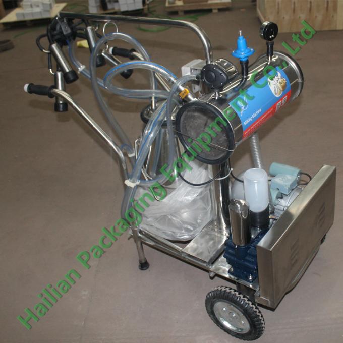 Portable Mobile Milking Machine Farm Trolley , bucket milking machine