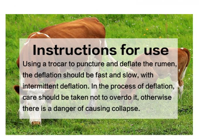 Cow Ruminal Puncture,Rumen Vent Needle,Stainless Steel Puncture Needle ...