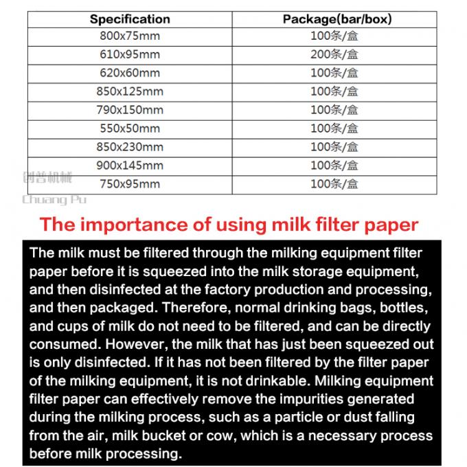 Milk filter, filter socks , milk filter paper, milking parlor filter