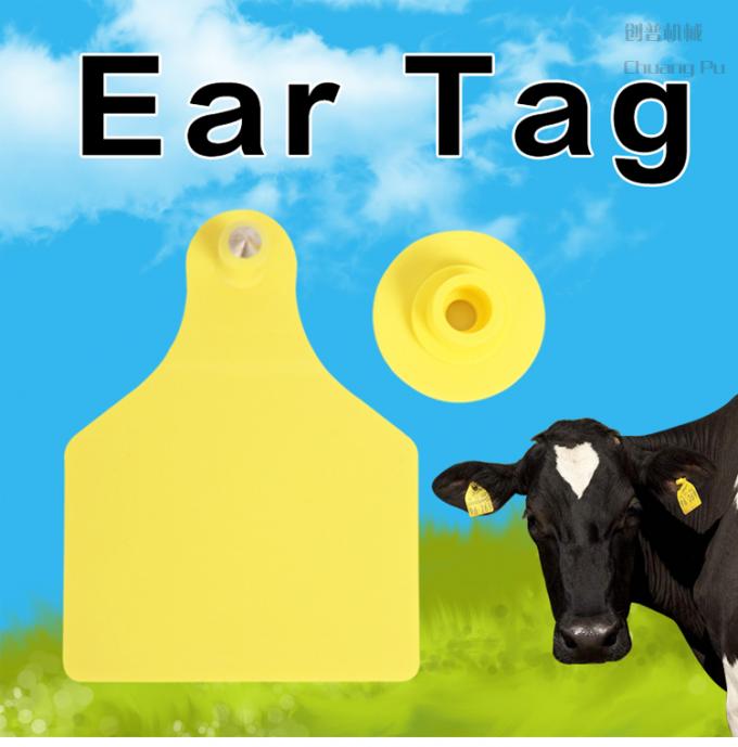 Yellow Sheep And Goat Tags / Plastic TPU Pig Ear Tag Livestock ...