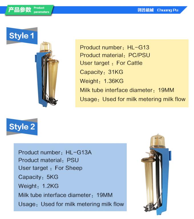 Goat milking milk flow meter, 5KG waikato milk meter, milk meters for ...