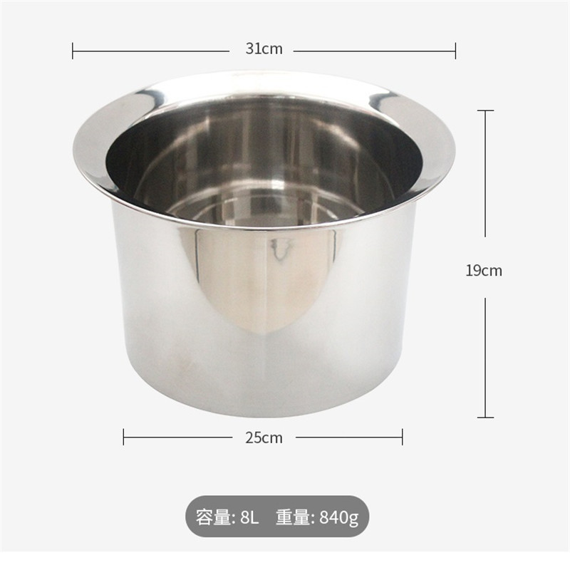 Weather Resistant Calf Hutch Parts 8L Stainless Steel Calf Buckets For ...
