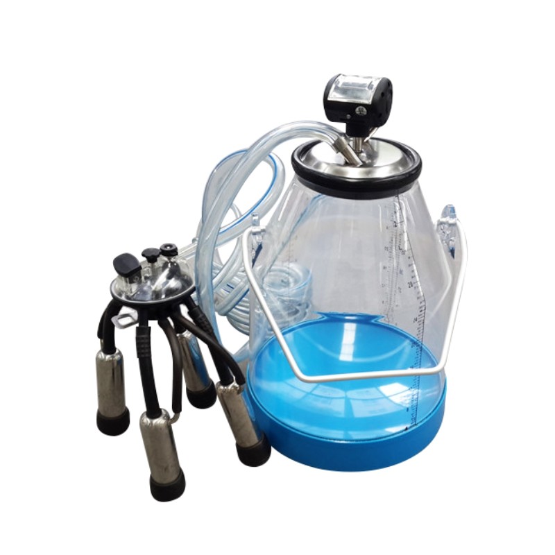 Cow Transparent Milking Bucket Group With 25L Capacity For Large-Scale ...