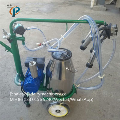 HL-JN07 Single Bucket Portable Milking Machine for Cow with Dry Pump