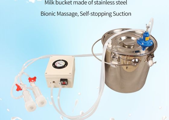 HL-MM-G 3L Small Battery Milking Machine with Stainless Steel Milk ...